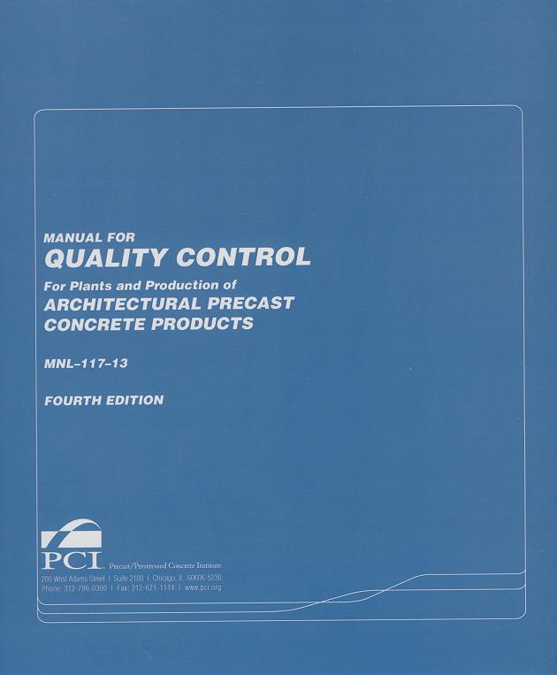 MNL117 - BUNDLE QC Manual for Architectural Precast Products